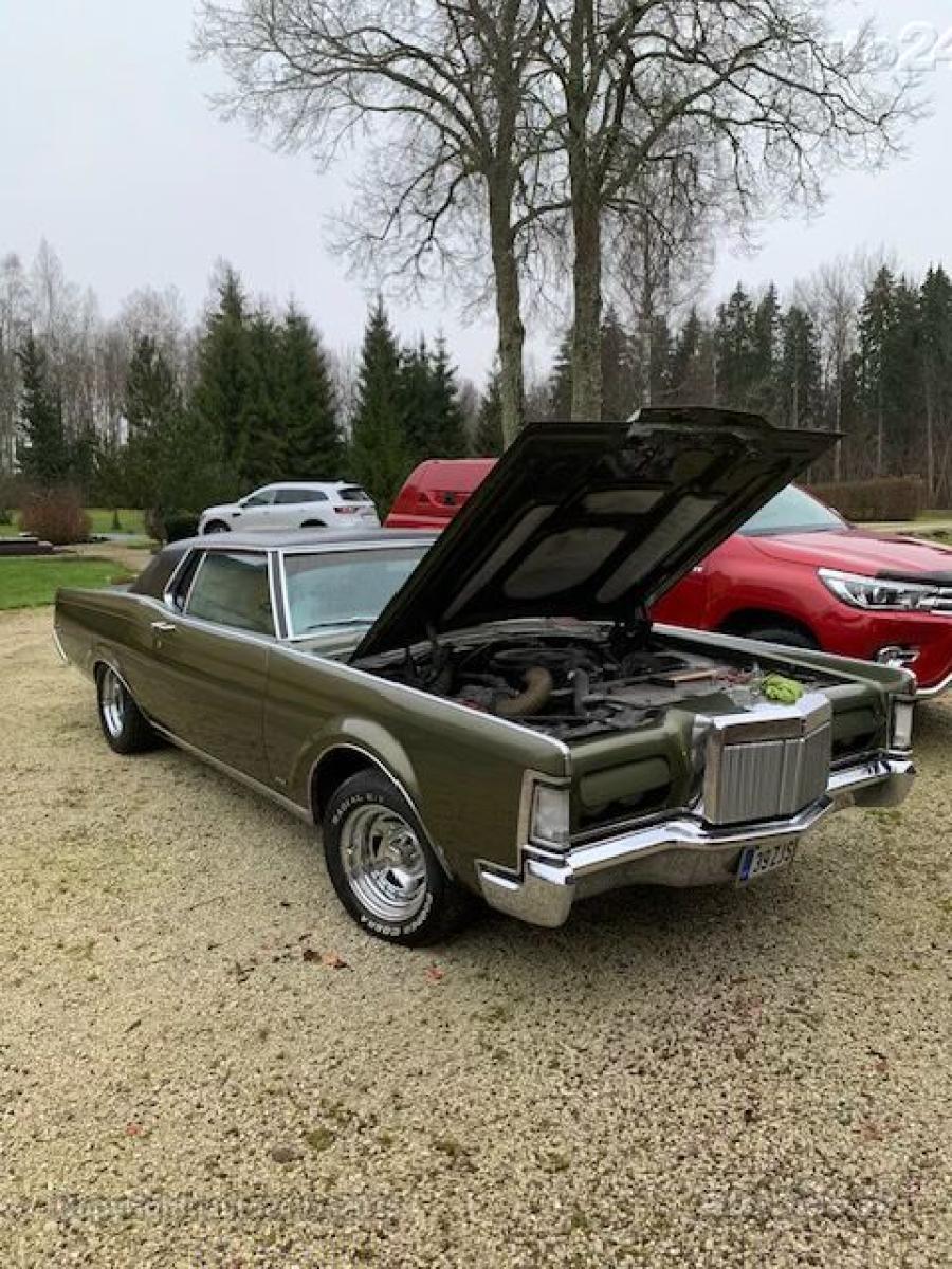 Green Lincoln Continental 1969 in Tallinn, with an engine capacity of 5.90 L and mileage of 90 thousand km for 5000 €, photo 7 on AUTOMOTO.COM.LV