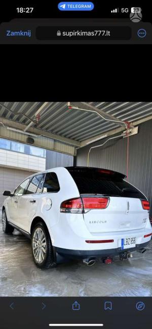 Balts Lincoln MKX 2012 Viļņa, ar dzinēja tilpumu 3.70 L un nobraukumu 278 tūkst. km par 2600 €, foto 8 vietnē AUTOMOTO.COM.LV