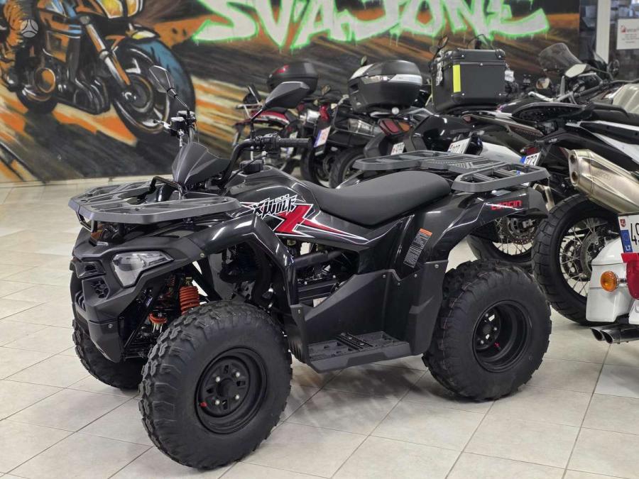 Black Loncin Xwolf 200 2026 in Panevezys, with an engine capacity of 0.20 L and mileage of 0 thousand km for 2790 €, photo 4 on AUTOMOTO.COM.LV