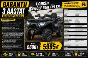 Black Loncin Xwolf 550L 2026 in Haapsalu, with an engine capacity of 0.50 L and mileage of 0 thousand km for 5995 €, photo 22 on AUTOMOTO.COM.LV