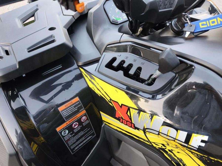 Black Loncin Xwolf 700L 2024 in Birstonas, with an engine capacity of 0.69 L and mileage of 1 thousand km for 7800 €, photo 10 on AUTOMOTO.COM.LV
