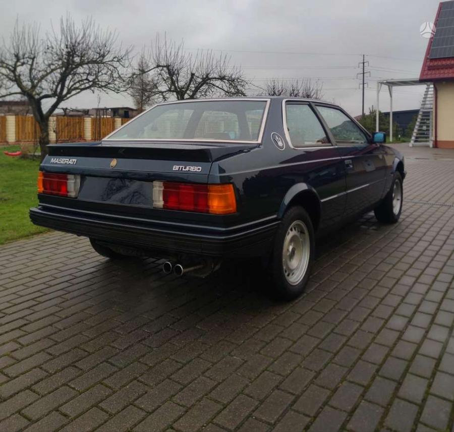 Zils Maserati Biturbo 1984 Šauļi, ar dzinēja tilpumu 2.50 L un nobraukumu 63 tūkst. km par 9900 €, foto 3 vietnē AUTOMOTO.COM.LV