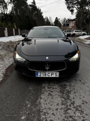 Black Maserati Ghibli 2014 in Tallinn, with an engine capacity of 3.00 L and mileage of 90 thousand km for 25900 €, photo 3 on AUTOMOTO.COM.LV