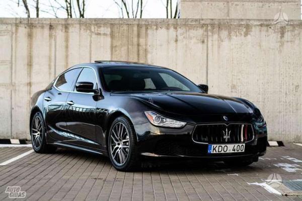 Black Maserati Ghibli 2015 in Siauliai, with an engine capacity of 2.98 L and mileage of 79 thousand km for 22999 €, photo 1 on AUTOMOTO.COM.LV