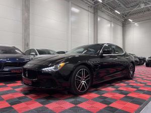 Melns Maserati Ghibli 2015 Viļņa, ar dzinēja tilpumu 3.00 L un nobraukumu 129 tūkst. km par 16499 €, foto  vietnē AUTOMOTO.COM.LV