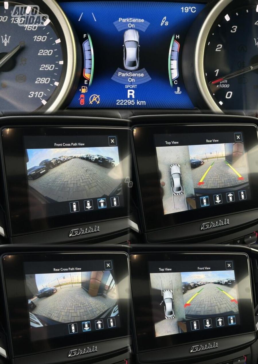 Melns Maserati Ghibli 2018 Kauņa, ar dzinēja tilpumu 3.00 L un nobraukumu 22 tūkst. km par 29000 €, foto 34 vietnē AUTOMOTO.COM.LV