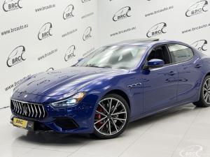 Zils Maserati Ghibli 2019 Avižieniai, ar dzinēja tilpumu 3.00 L un nobraukumu 65 tūkst. km par 32900 €, foto  vietnē AUTOMOTO.COM.LV