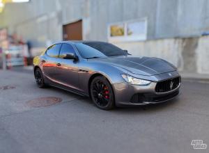 Grey Maserati Ghibli 2014 in Vilnius, with an engine capacity of 3.00 L and mileage of 150 thousand km for 14850 €, photo 7 on AUTOMOTO.COM.LV