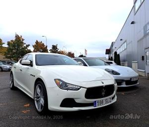 White Maserati Ghibli 2014 in Tallinn, with an engine capacity of 3.00 L and mileage of 35 thousand km for 31900 €, photo 24 on AUTOMOTO.COM.LV