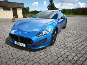 Zils Maserati Granturismo 2013 Tallina, ar dzinēja tilpumu 4.70 L un nobraukumu 57 tūkst. km par 57660 €, foto  vietnē AUTOMOTO.COM.LV