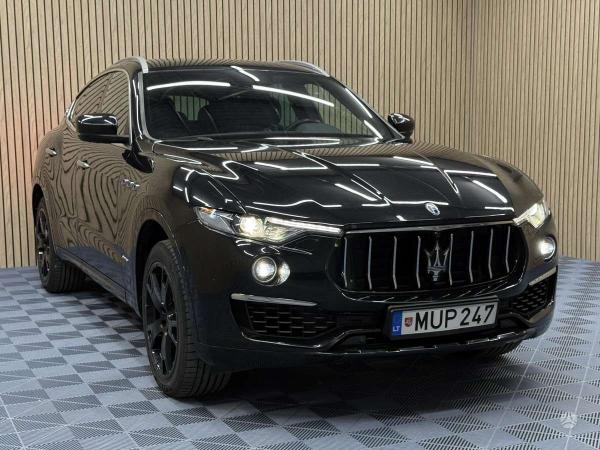 Black Maserati Levante 2018 in Marijampole, with an engine capacity of 2.98 L and mileage of 78 thousand km for 26500 €, photo 1 on AUTOMOTO.COM.LV