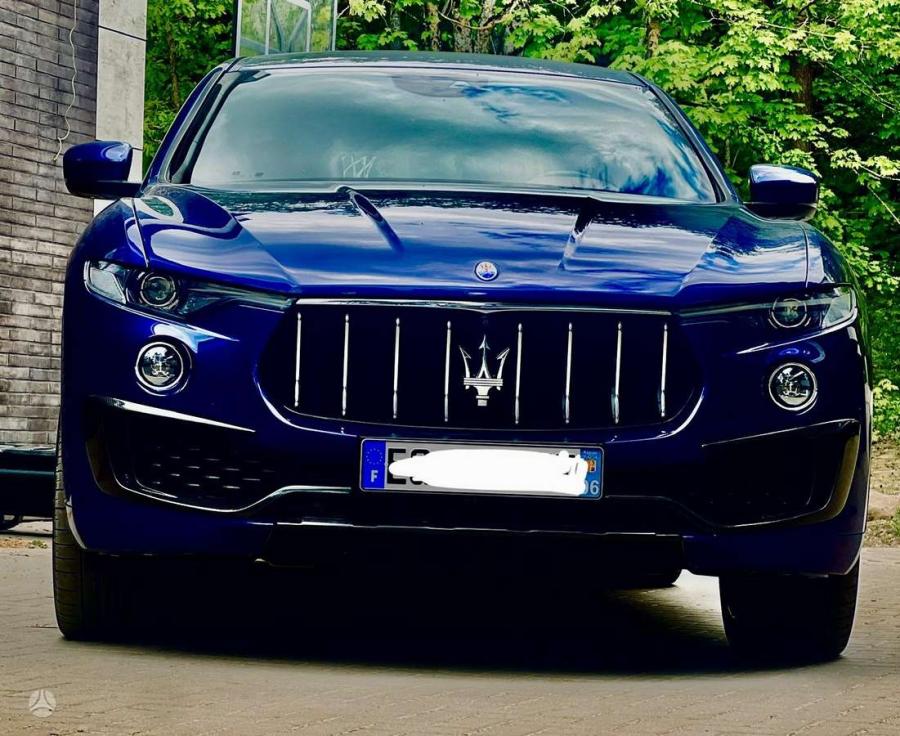Zils Maserati Levante 2016 Viļņa, ar dzinēja tilpumu 3.00 L un nobraukumu 164 tūkst. km par 21000 €, foto 4 vietnē AUTOMOTO.COM.LV
