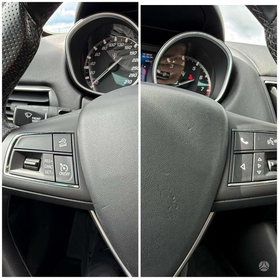 White Maserati Levante 2017 in Vilnius, with an engine capacity of 2.98 L and mileage of 89 thousand km for 24500 €, photo 17 on AUTOMOTO.COM.LV