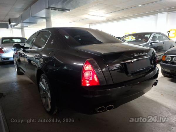 Black Maserati Quattroporte 2007 in Tallinn, with an engine capacity of 0.00 L and mileage of 129 thousand km for 8200 €, photo 4 on AUTOMOTO.COM.LV