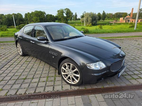 Melns Maserati Quattroporte 2008 Tallina, ar dzinēja tilpumu 4.20 L un nobraukumu 58 tūkst. km par 12500 €, foto 1 vietnē AUTOMOTO.COM.LV