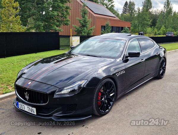 Melns Maserati Quattroporte 2013 Elva, ar dzinēja tilpumu 3.00 L un nobraukumu 116 tūkst. km par 25500 €, foto 1 vietnē AUTOMOTO.COM.LV