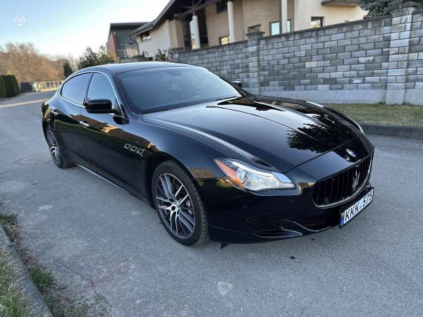 Melns Maserati Quattroporte 2014 Kauņa, ar dzinēja tilpumu 3.00 L un nobraukumu 215 tūkst. km par 13900 €, foto 1 vietnē AUTOMOTO.COM.LV