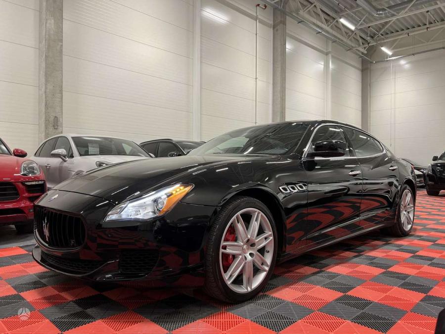 Melns Maserati Quattroporte 2014 Viļņa, ar dzinēja tilpumu 2.98 L un nobraukumu 126 tūkst. km par 17499 €, foto 1 vietnē AUTOMOTO.COM.LV