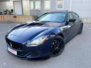Blue Maserati Quattroporte 2014 in Vilnius, with an engine capacity of 2.98 L and mileage of 133 thousand km for 17300 €, photo  on AUTOMOTO.COM.LV