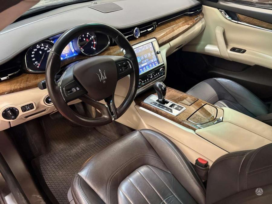 Brūns Maserati Quattroporte 2014 Viļņa, ar dzinēja tilpumu 2.98 L un nobraukumu 52 tūkst. km par 19990 €, foto 12 vietnē AUTOMOTO.COM.LV