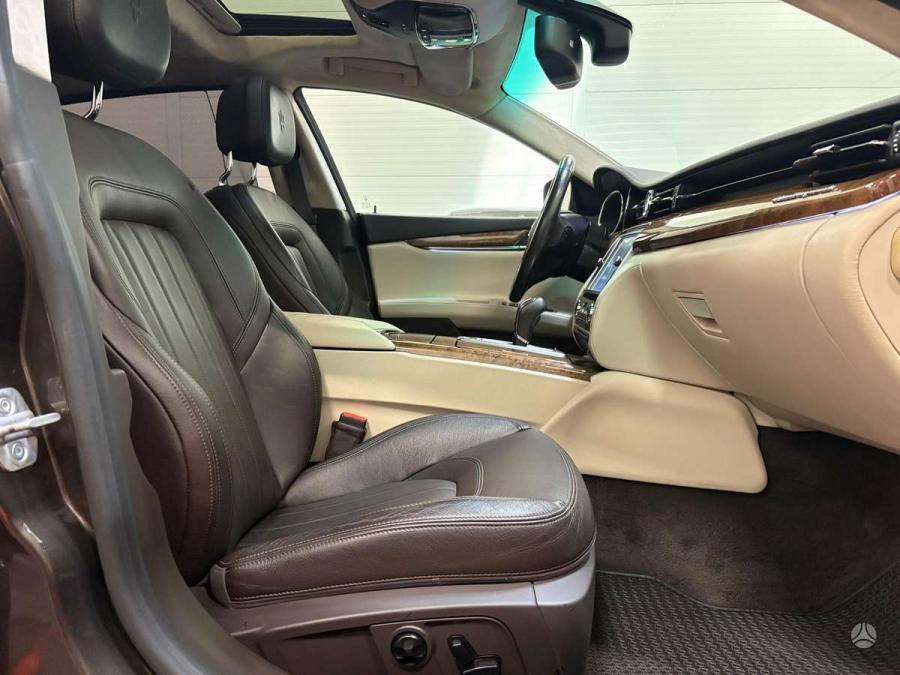 Brūns Maserati Quattroporte 2014 Viļņa, ar dzinēja tilpumu 2.98 L un nobraukumu 52 tūkst. km par 19990 €, foto 18 vietnē AUTOMOTO.COM.LV