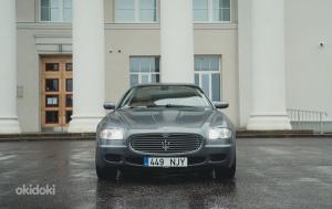 Grey Maserati Quattroporte 2009 in Tallinn, with an engine capacity of 4.20 L and mileage of 77 thousand km for 21990 €, photo  on AUTOMOTO.COM.LV