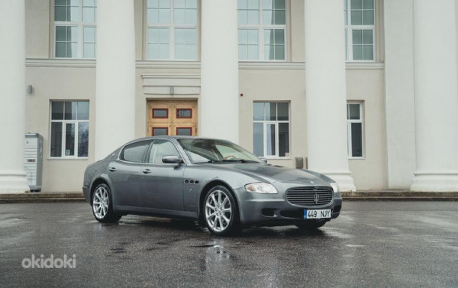 Grey Maserati Quattroporte 2009 in Tallinn, with an engine capacity of 4.20 L and mileage of 77 thousand km for 21990 €, photo 3 on AUTOMOTO.COM.LV