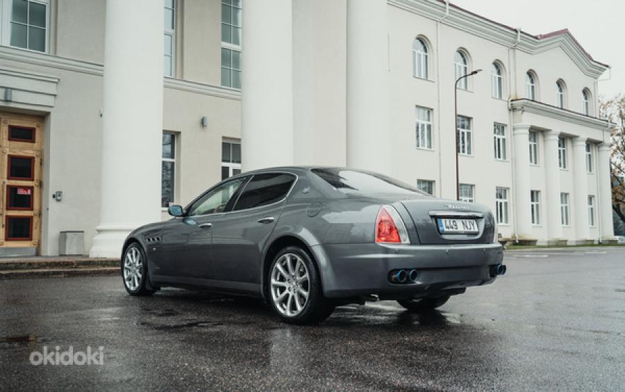 Grey Maserati Quattroporte 2009 in Tallinn, with an engine capacity of 4.20 L and mileage of 77 thousand km for 21990 €, photo 5 on AUTOMOTO.COM.LV