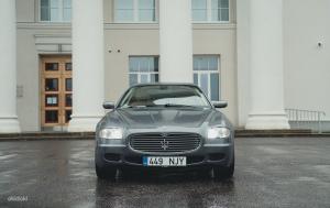 Grey Maserati Quattroporte 2009 in Tallinn, with an engine capacity of 4.20 L and mileage of 77 thousand km for 21990 €, photo 16 on AUTOMOTO.COM.LV
