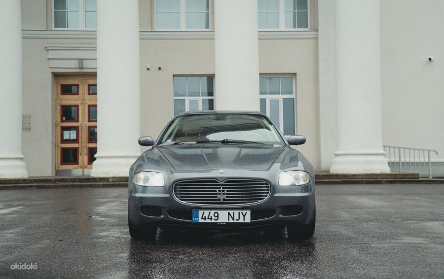 Grey Maserati Quattroporte 2009 in Tallinn, with an engine capacity of 4.20 L and mileage of 77 thousand km for 21990 €, photo 16 on AUTOMOTO.COM.LV