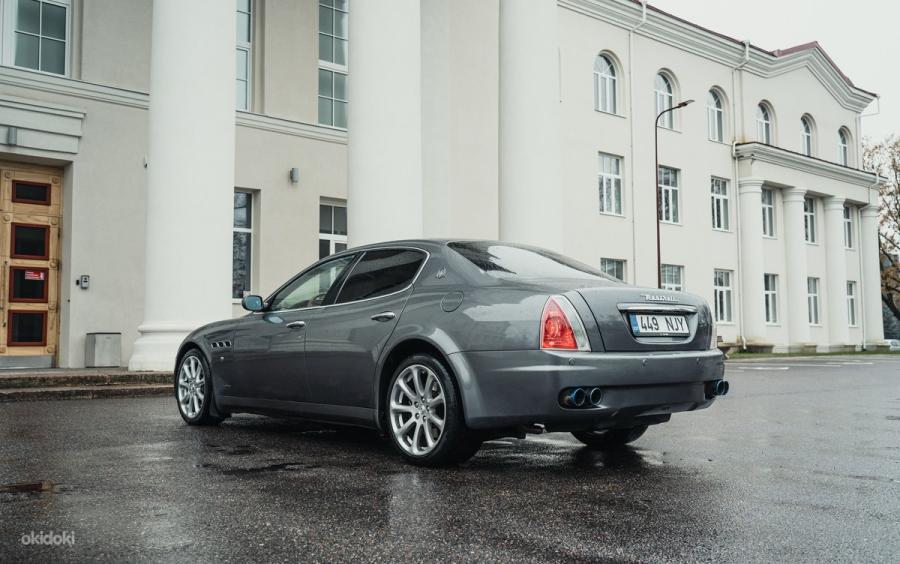 Grey Maserati Quattroporte 2009 in Tallinn, with an engine capacity of 4.20 L and mileage of 77 thousand km for 21990 €, photo 19 on AUTOMOTO.COM.LV