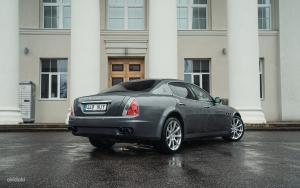 Grey Maserati Quattroporte 2009 in Tallinn, with an engine capacity of 4.20 L and mileage of 77 thousand km for 21990 €, photo 20 on AUTOMOTO.COM.LV