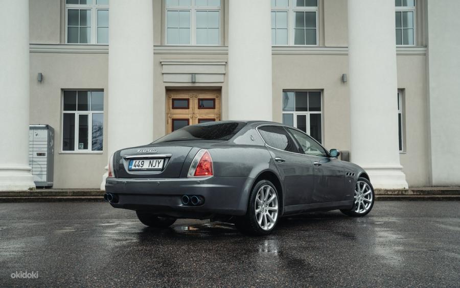 Grey Maserati Quattroporte 2009 in Tallinn, with an engine capacity of 4.20 L and mileage of 77 thousand km for 21990 €, photo 20 on AUTOMOTO.COM.LV