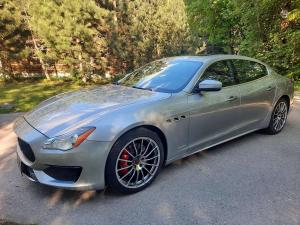 Grey Maserati Quattroporte 2017 in Kaunas, with an engine capacity of 2.98 L and mileage of 92 thousand km for 22000 €, photo  on AUTOMOTO.COM.LV
