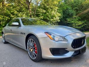 Grey Maserati Quattroporte 2017 in Kaunas, with an engine capacity of 2.98 L and mileage of 92 thousand km for 22000 €, photo 3 on AUTOMOTO.COM.LV