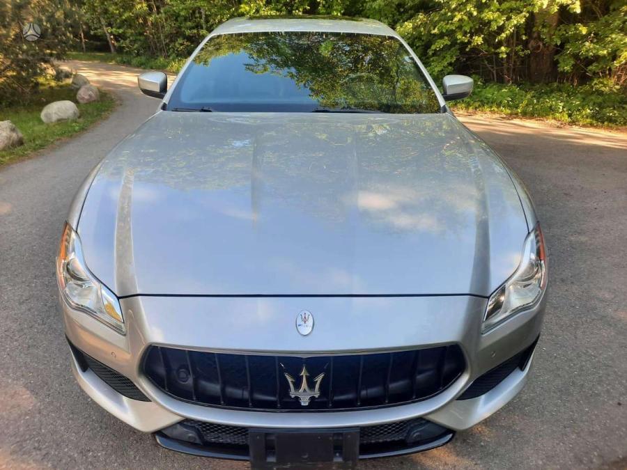 Grey Maserati Quattroporte 2017 in Kaunas, with an engine capacity of 2.98 L and mileage of 92 thousand km for 22000 €, photo 5 on AUTOMOTO.COM.LV
