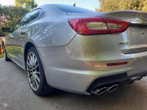 Grey Maserati Quattroporte 2017 in Kaunas, with an engine capacity of 2.98 L and mileage of 92 thousand km for 22000 €, photo 14 on AUTOMOTO.COM.LV