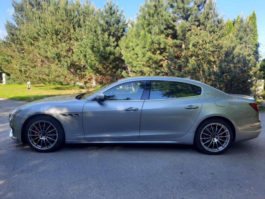 Grey Maserati Quattroporte 2017 in Kaunas, with an engine capacity of 2.98 L and mileage of 92 thousand km for 22000 €, photo 18 on AUTOMOTO.COM.LV