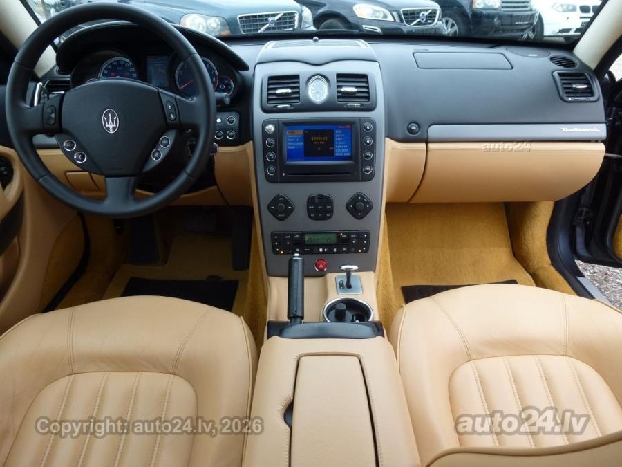 Maserati Quattroporte 2004 Tartu, ar dzinēja tilpumu 4.20 L un nobraukumu 122 tūkst. km par 15500 €, foto 9 vietnē AUTOMOTO.COM.LV