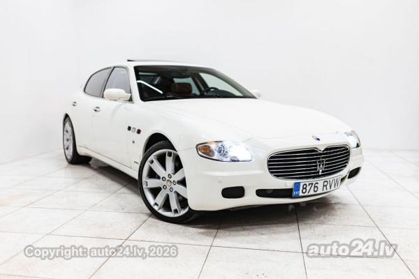 White Maserati Quattroporte 2007 in Tallinn, with an engine capacity of 4.20 L and mileage of 133 thousand km for 12000 €, photo 7 on AUTOMOTO.COM.LV