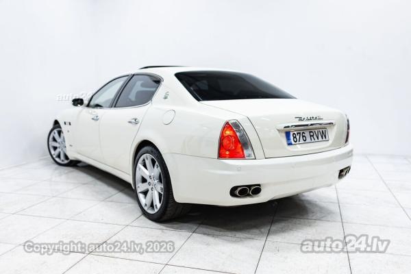 White Maserati Quattroporte 2007 in Tallinn, with an engine capacity of 4.20 L and mileage of 133 thousand km for 12000 €, photo 8 on AUTOMOTO.COM.LV