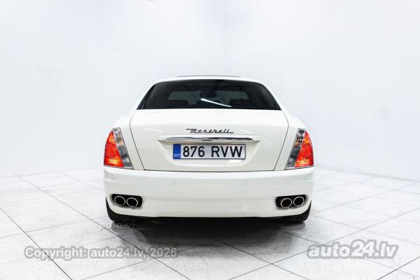 White Maserati Quattroporte 2007 in Tallinn, with an engine capacity of 4.20 L and mileage of 133 thousand km for 12000 €, photo 9 on AUTOMOTO.COM.LV