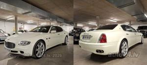 White Maserati Quattroporte 2007 in Tallinn, with an engine capacity of 4.20 L and mileage of 133 thousand km for 12000 €, photo 17 on AUTOMOTO.COM.LV