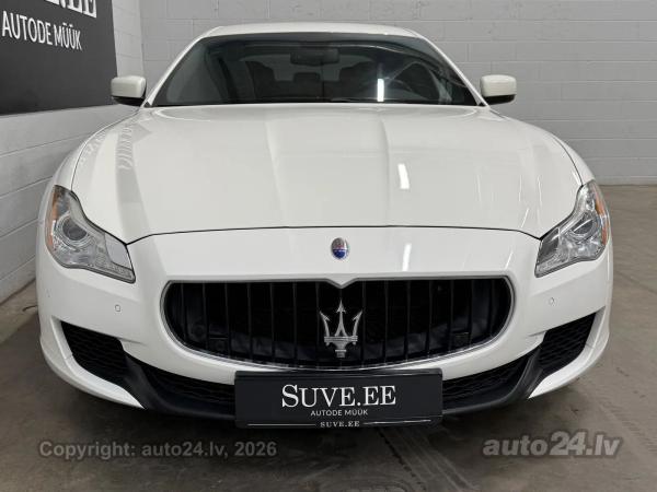 White Maserati Quattroporte 2014 in Tallinn, with an engine capacity of 3.00 L and mileage of 63 thousand km for 19995 €, photo 3 on AUTOMOTO.COM.LV