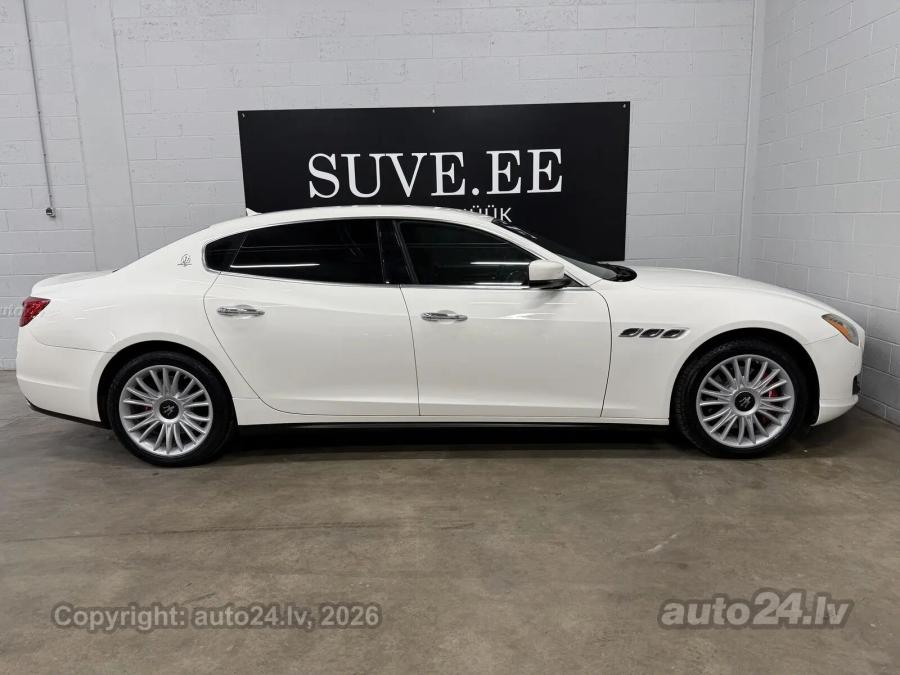 White Maserati Quattroporte 2014 in Tallinn, with an engine capacity of 3.00 L and mileage of 63 thousand km for 19995 €, photo 7 on AUTOMOTO.COM.LV