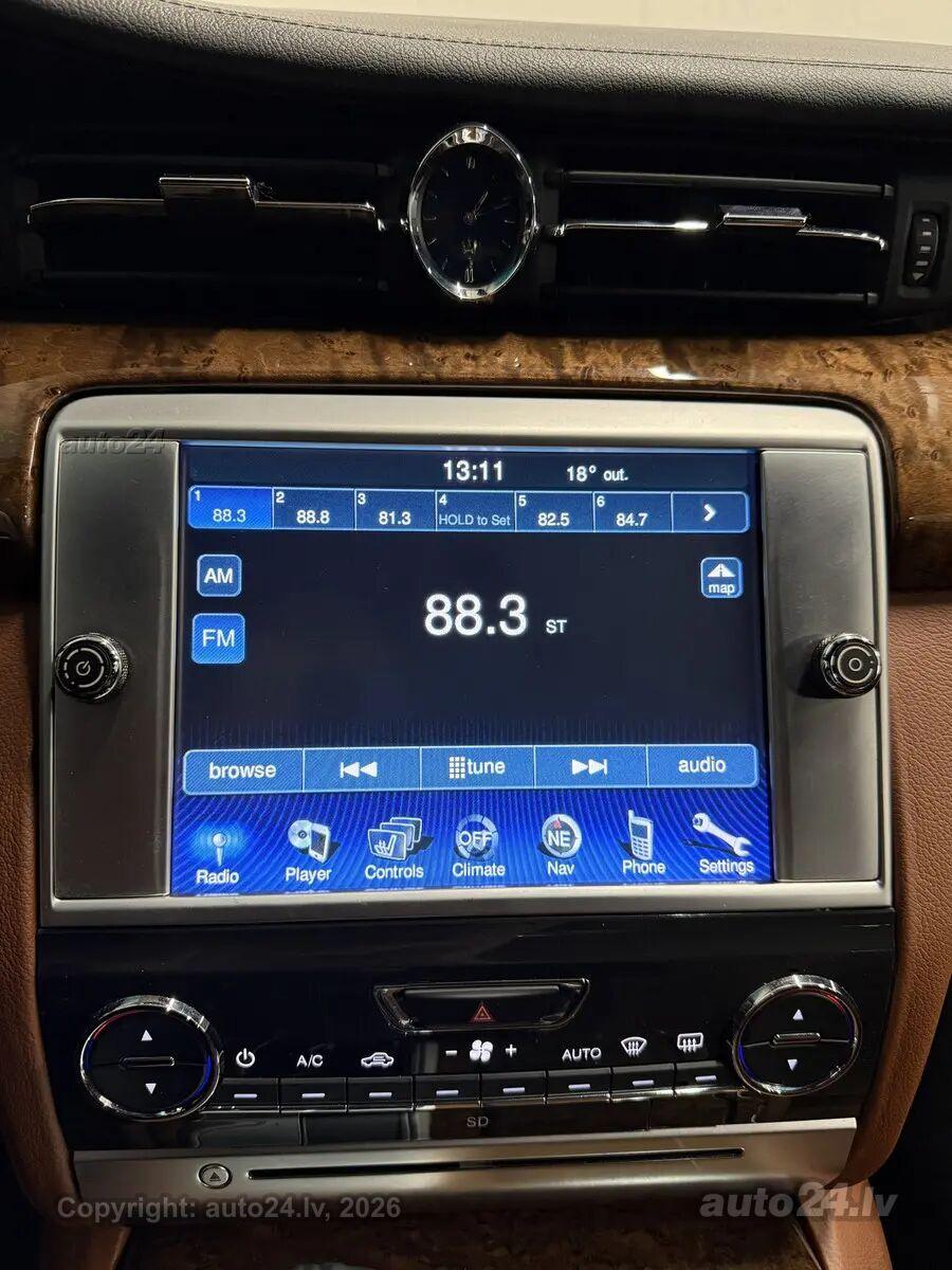 White Maserati Quattroporte 2014 in Tallinn, with an engine capacity of 3.00 L and mileage of 63 thousand km for 19995 €, photo 22 on AUTOMOTO.COM.LV