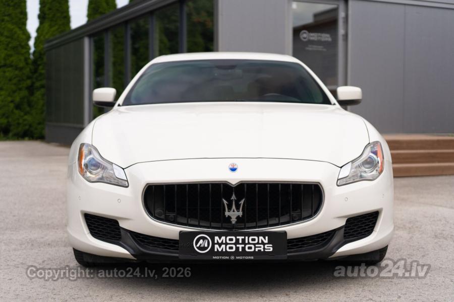 White Maserati Quattroporte 2014 in Tallinn, with an engine capacity of 3.00 L and mileage of 63 thousand km for 19900 €, photo 4 on AUTOMOTO.COM.LV