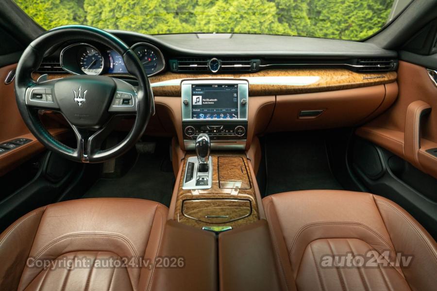 White Maserati Quattroporte 2014 in Tallinn, with an engine capacity of 3.00 L and mileage of 63 thousand km for 19900 €, photo 8 on AUTOMOTO.COM.LV