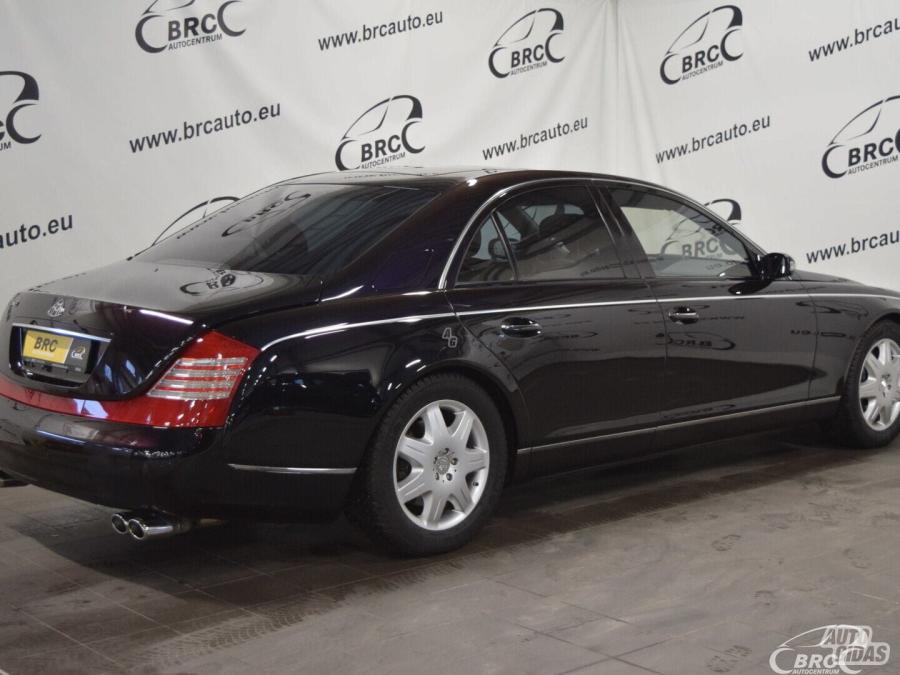 Black Maybach 57 2003 in Riga, with an engine capacity of 5.50 L and mileage of 118 thousand km for 54000 €, photo 2 on AUTOMOTO.COM.LV