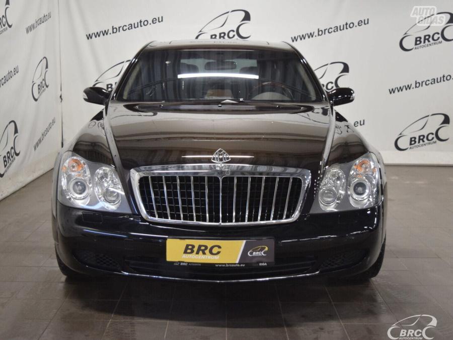 Black Maybach 57 2003 in Riga, with an engine capacity of 5.50 L and mileage of 118 thousand km for 54000 €, photo 3 on AUTOMOTO.COM.LV